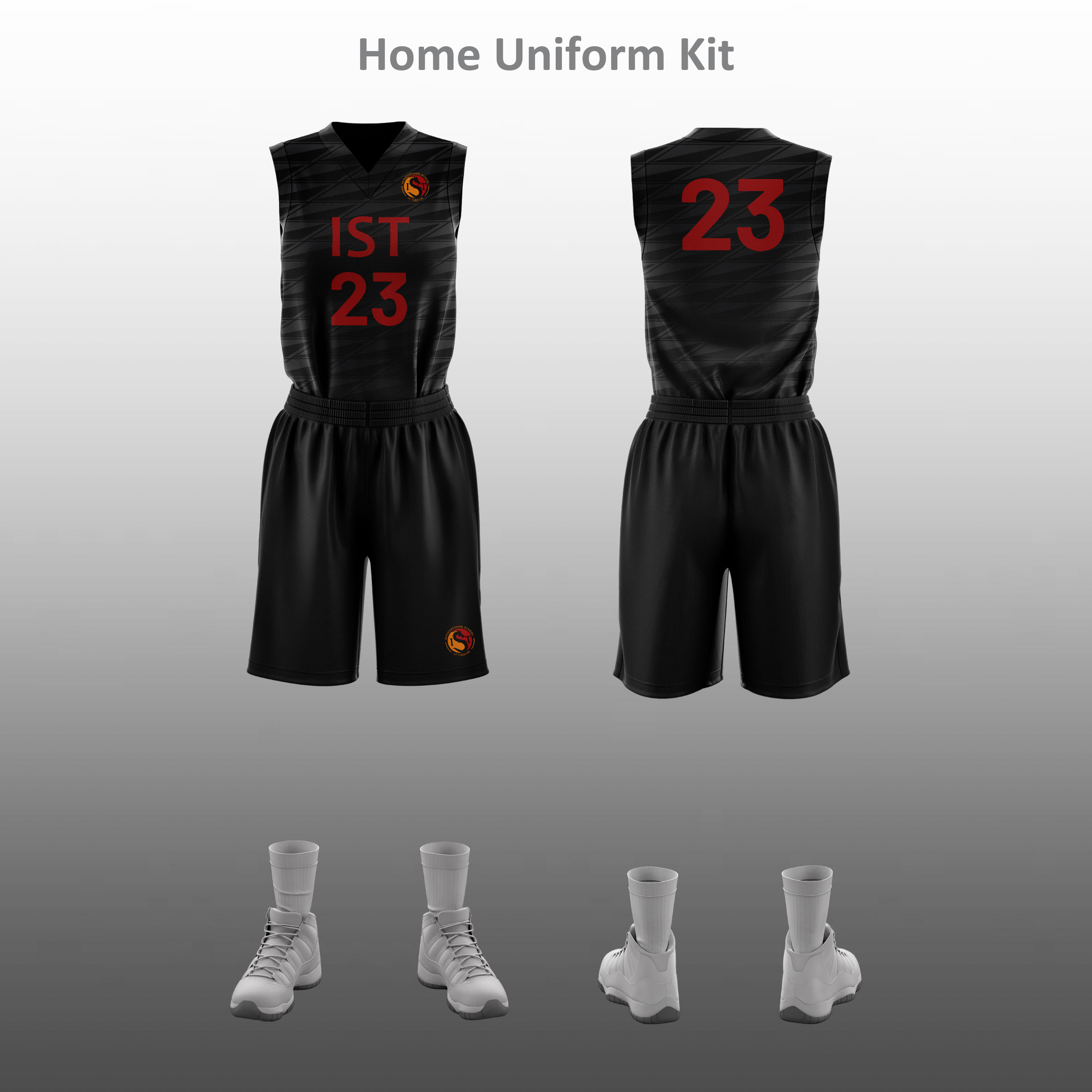 Girls Basketball Home and Away Uniform Kit 女装篮球主场和客场球服全套